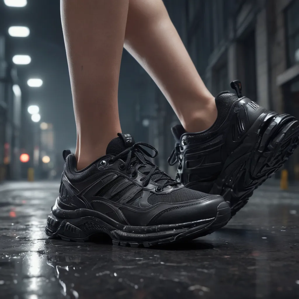 Goth Running Shoes: Merging Style with Functionality