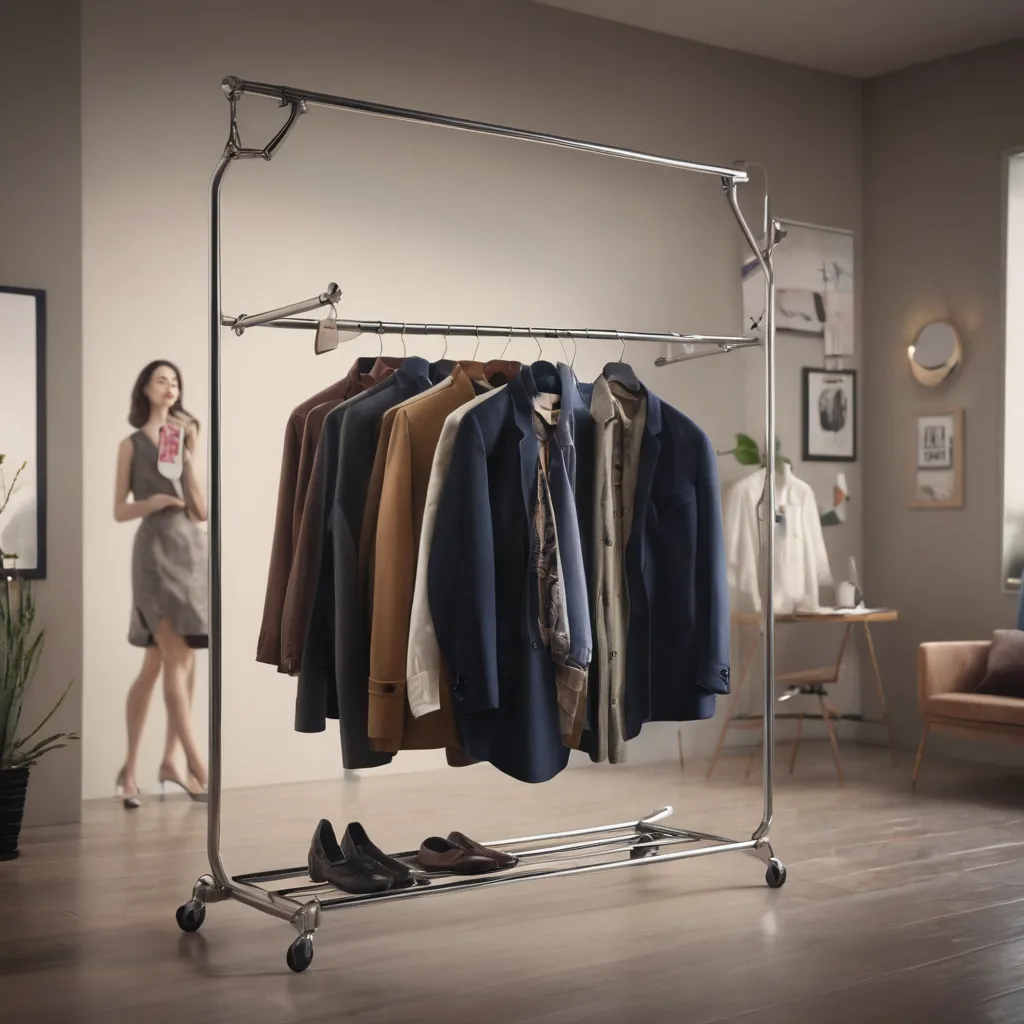 Functional and Stylish Two Row Clothes Racks